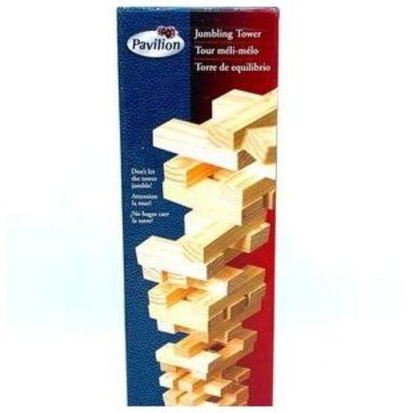 Toys | Pavilion Jumbling Tower Wsolid Wood Blocks | Poshmark